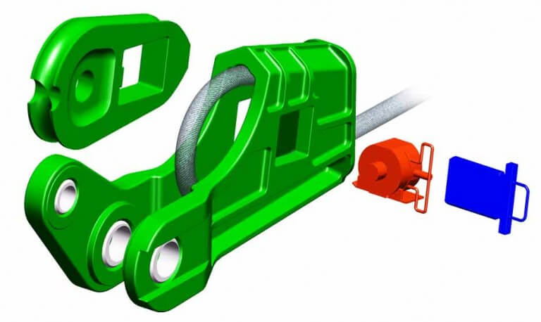 Dragline Socket Hydraulic WedgeOut Removal System - Columbia Steel