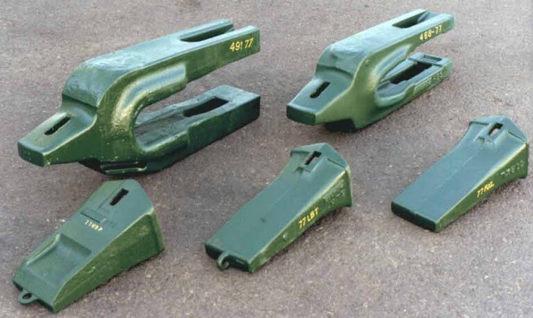 Mining Shovel Top-drive Shovel Teeth and Adapters - Columbia Steel